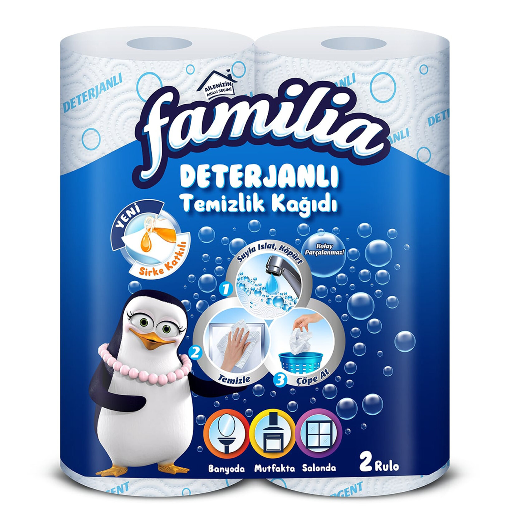Familia Detergent Roll Cleaner for All Surfaces (3 ply) Bundle of 2 ...